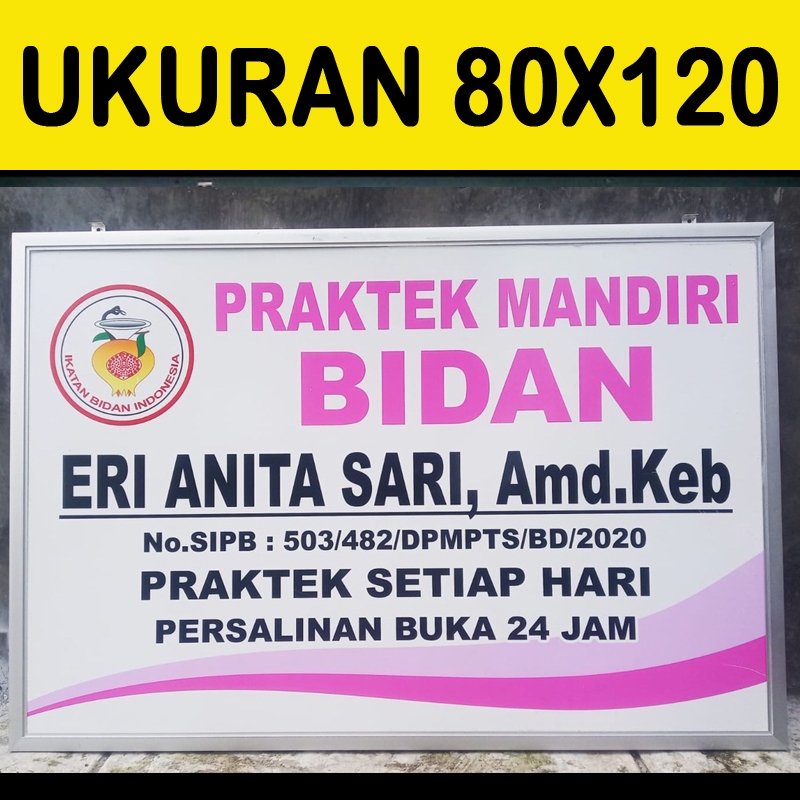 Jual Papan Nama Akrilik 80x120 Plang Toko Dokter Plang Mesjid Mushola ...