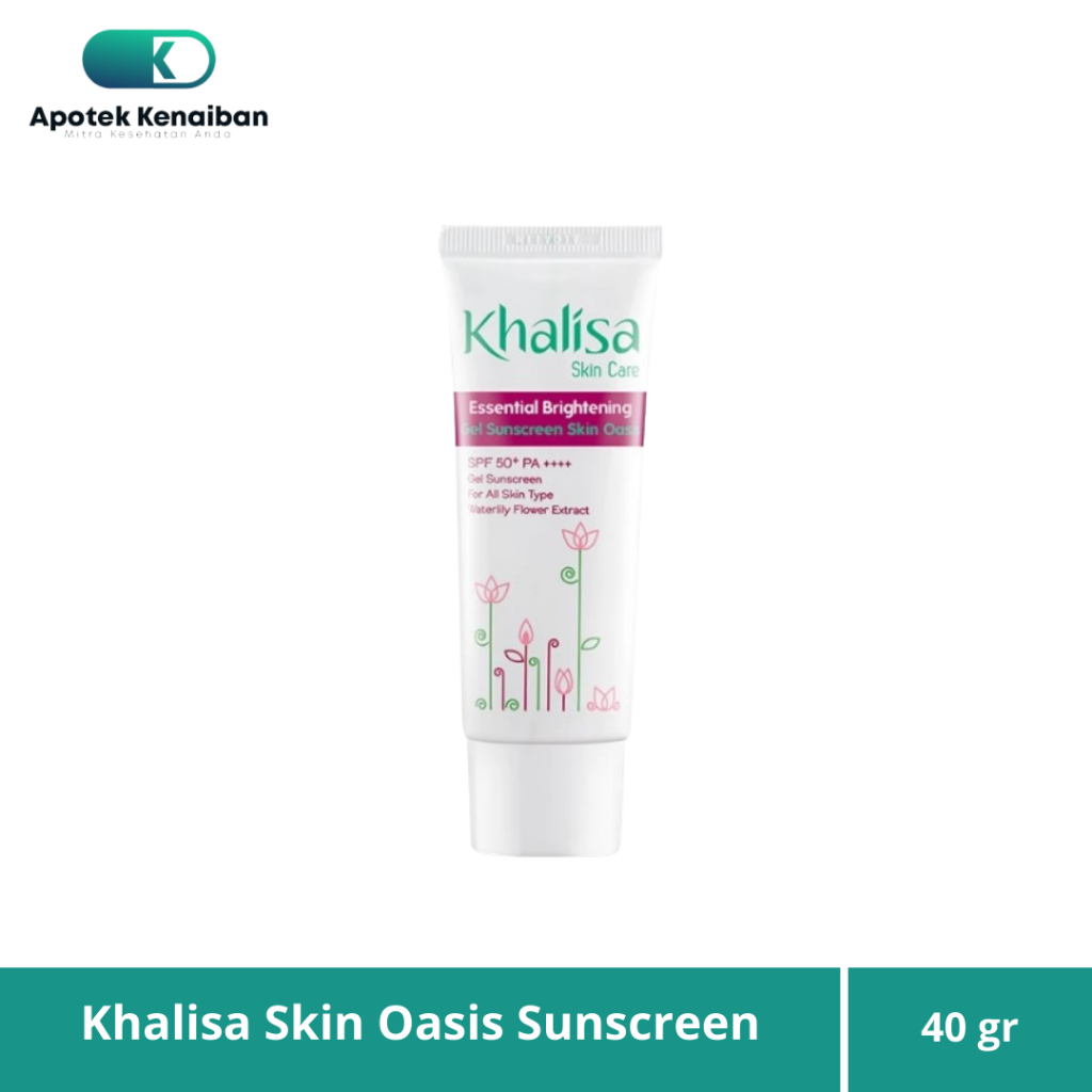 Jual KHALISA SKIN OASIS SUNSCREEN GEL SPF 50+ PA++++ 40 GR | Shopee ...
