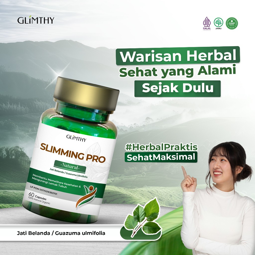 Jual GLIMTHY Natural Slimming Pro / Pelangsing Badan / Kapsul ...