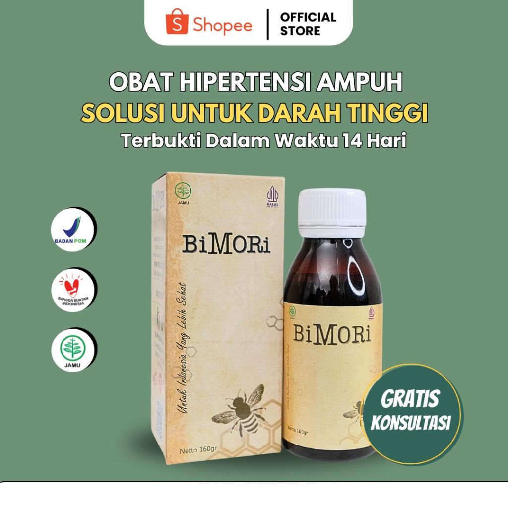 Jual Bimori Obat Hipertensi Herbal Penurun Darah Tinggi Ampuh Extrak ...