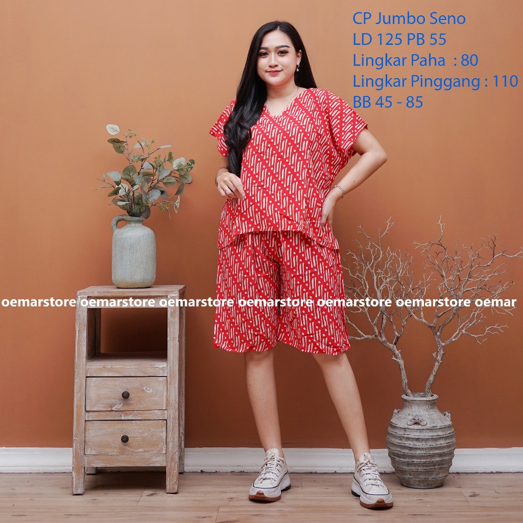 Jual SETELAN JUMBO MOTIF SENO || LD 125 PB 55 || BB 45 - 85 BAHAN RAYON ...