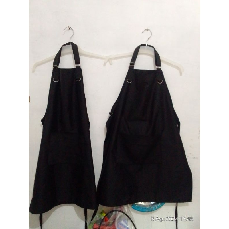Jual Apron Barista Hitam Tebal Celemek Masak Tebal Hotel Amora | Shopee ...