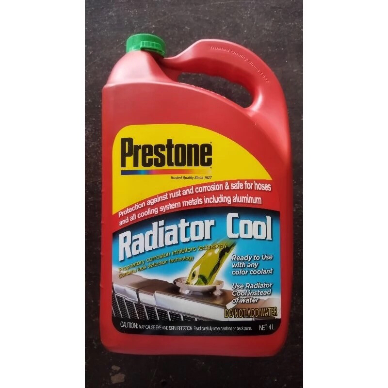 Jual Air radiator Coolant Prestone Coolant Merah 4 L. Original | Shopee ...