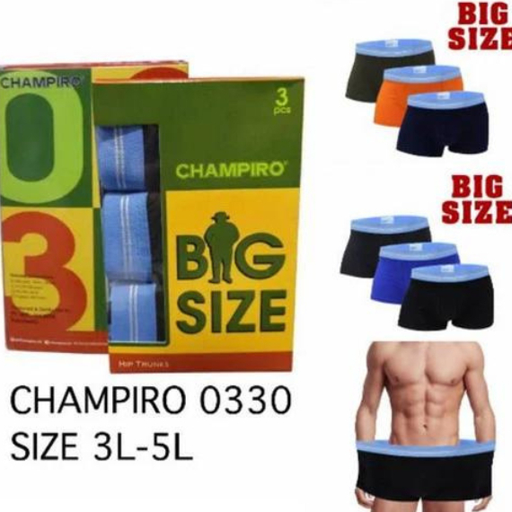 Jual BIG SIZE JUMBO 6 PCS CELANA DALAM PRIA BOKSER / CELANA DALAM COWOK BOXER UKURAN BESAR MERK ...
