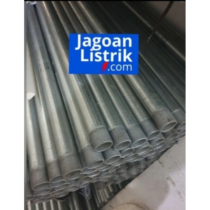 Jual Pipa Conduit G54 Panasonic Steel Pipe Besi G-54 2inch 2" 2 inch ...