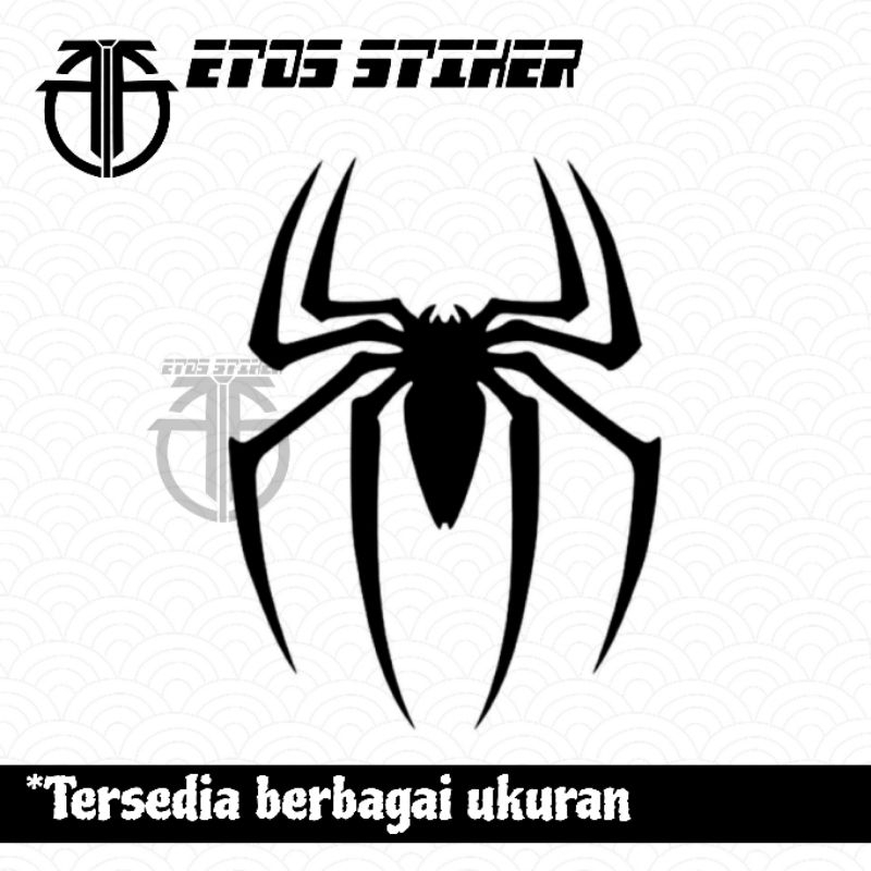 Jual stiker laba laba sticker cutting spider spiderman stiker motor ...
