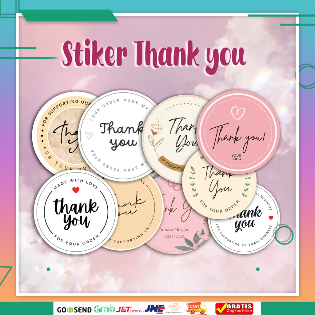 Jual Stiker Label Thank You for Order Label Terima Kasih | Shopee Indonesia