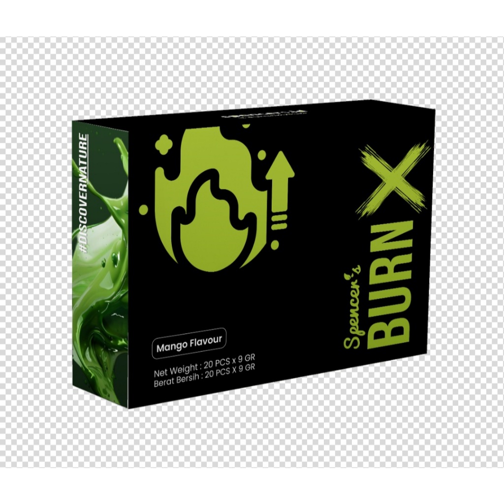 Jual Spencer's Burn X Mangga Matcha 1 Box Isi 20 Pcs | 100% Natural ...