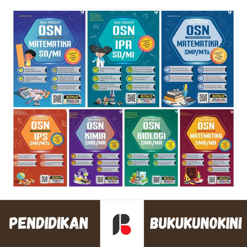 Jual (Original, Segel) Buku New Insight Olimpiade Sains Nasional OSN SD/MI (Matematika, IPA ...