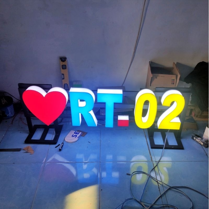 Jual Letter Akrilik 3D LED menyala | Shopee Indonesia