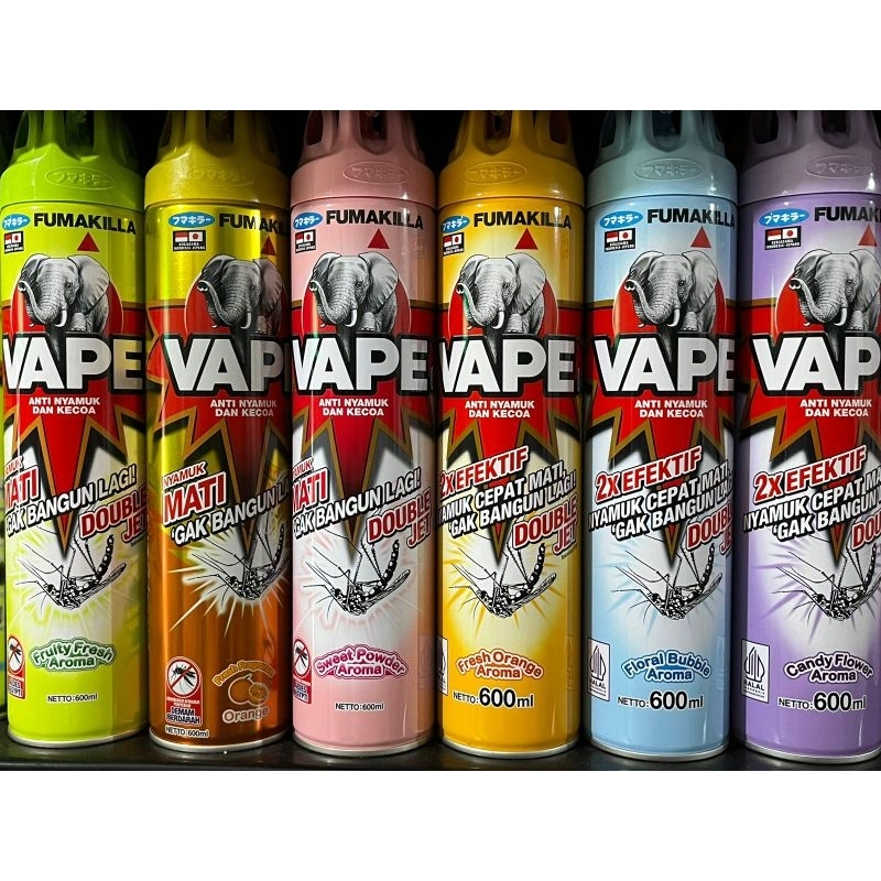 Jual FUMAKILLA VAPE AEROSOL OBAT NYAMUK DAN KECOA 600ML | Shopee Indonesia