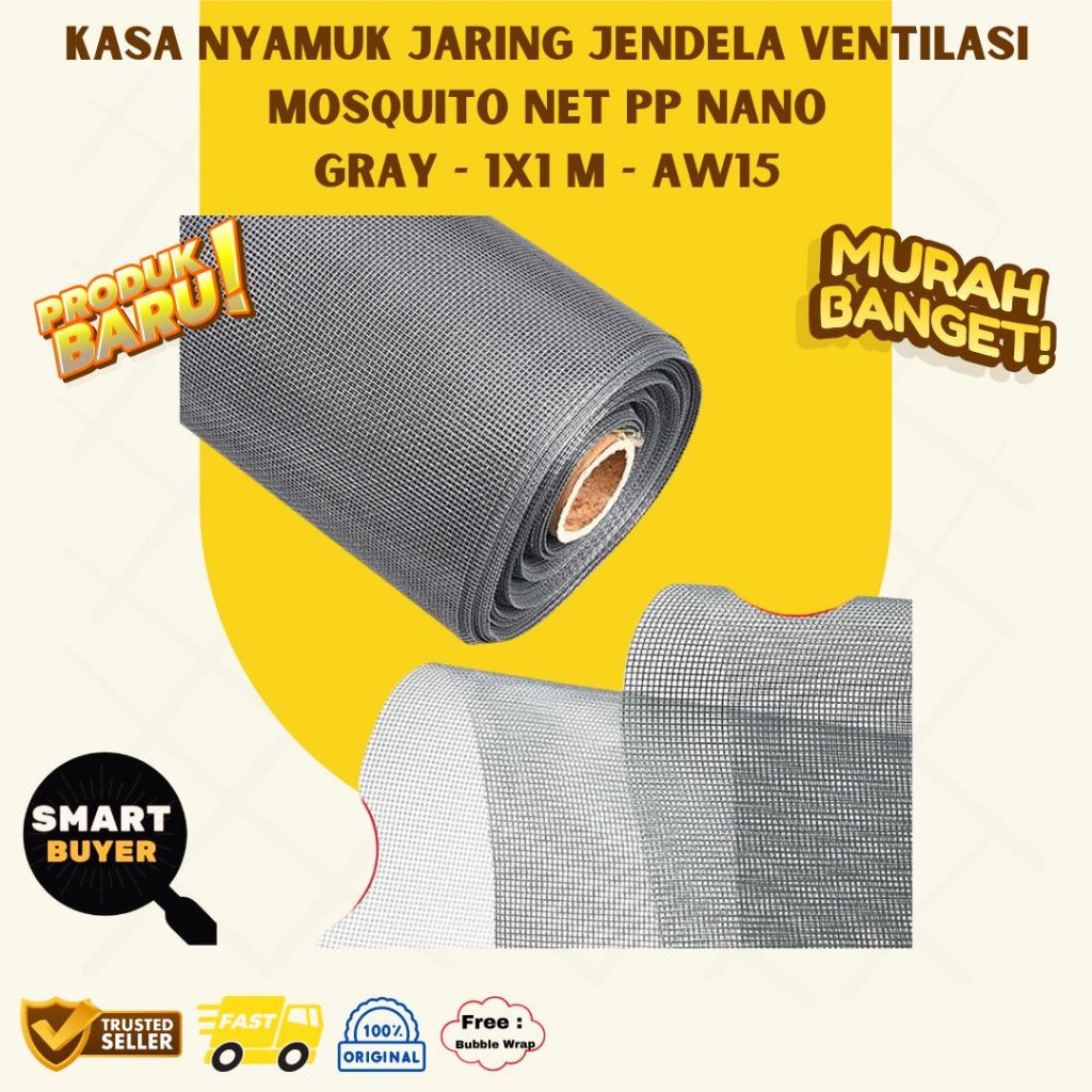 Jual Kawat Nyamuk Kasa Jaring Jendela Ventilasi Mosquito Net PP Nano ...