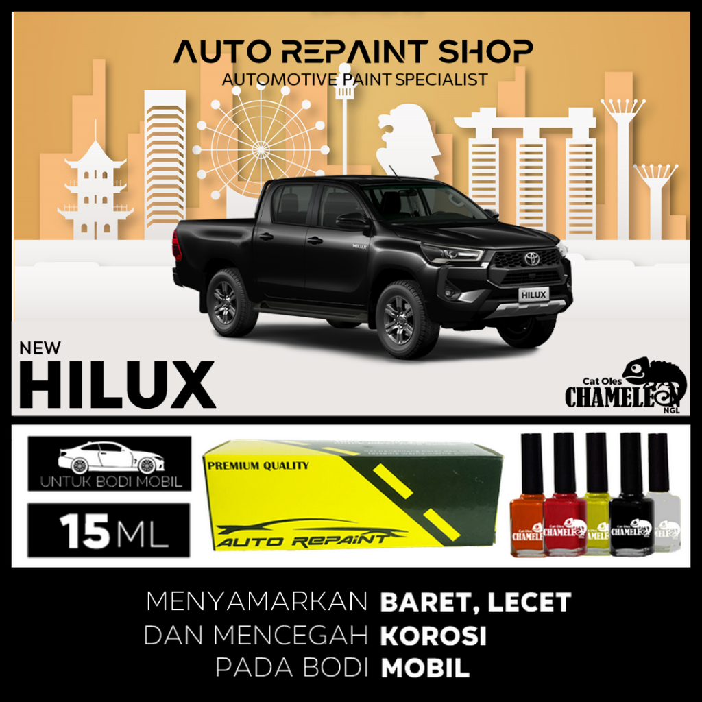 Jual Cat Oles Toyota New Hilux Double Cabin Automotive Paint CHAMELEON ...