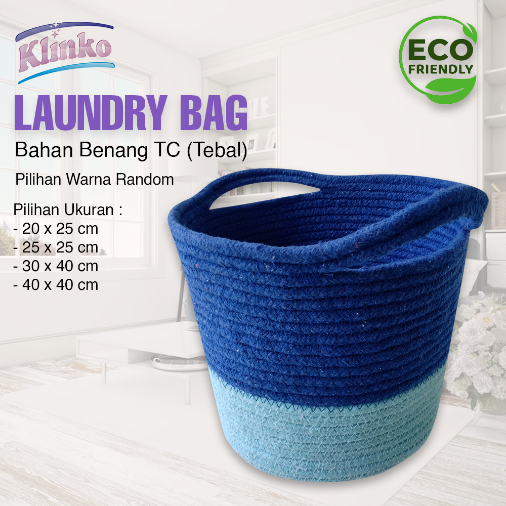 Jual Klinko Laundry Bag Color Tas Keranjang Baju Tempat Pakaian Kotor ...