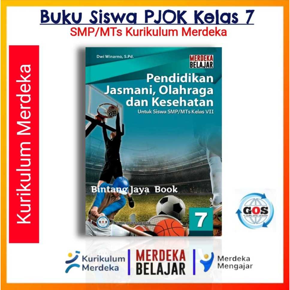 Jual Penerbit GOS Buku Siswa PJOK SMP Kelas 7 Kurikulum Merdeka - Buku PJOK Kelas 7 SMP/MTs ...