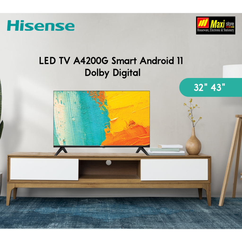 Jual HISENSE LED TV Smart Android 11 Dolby Digital 32A4200G / 43A4200G ...