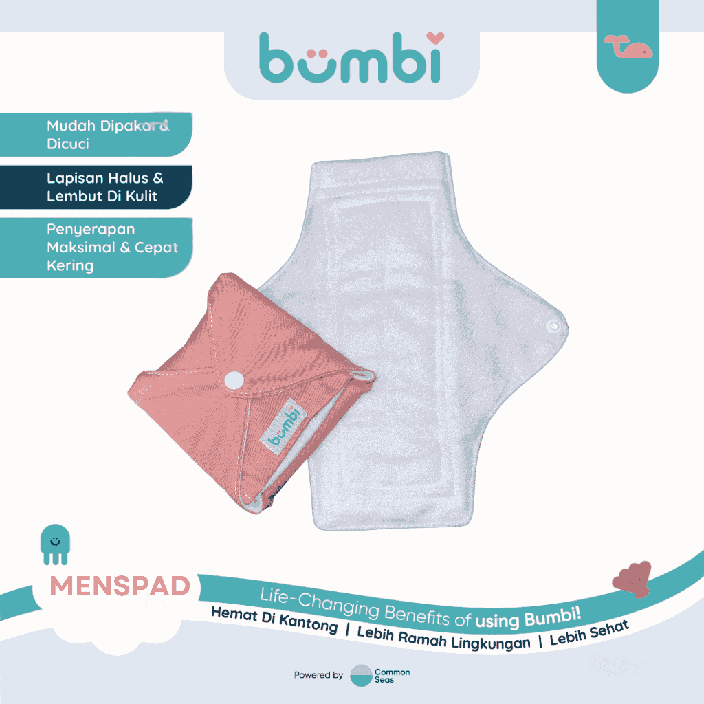 Jual [bumbi] Menstrual Pad / Pembalut Kain | Mudah di cuci dan di ...
