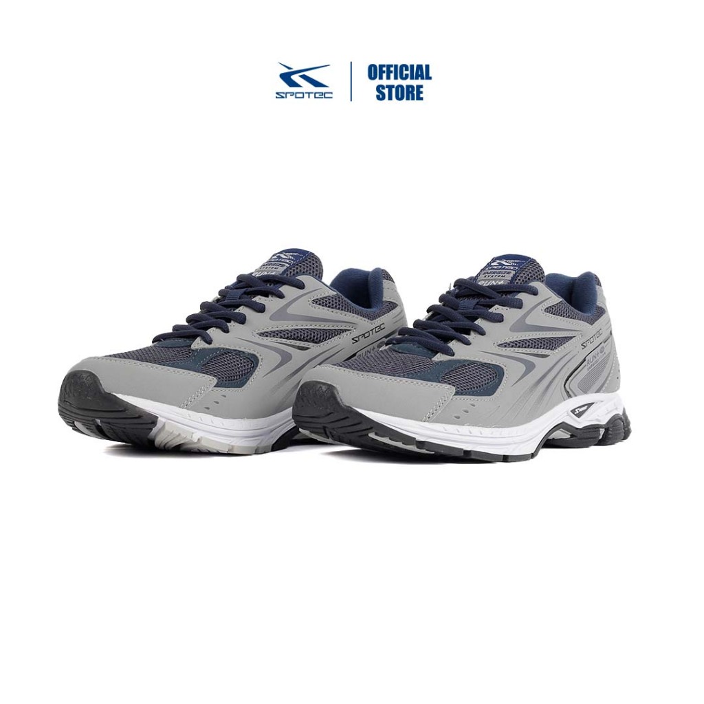 Jual Spotec Running Glade Sepatu Lari Pria Wanita - Abu Biru Tua ...