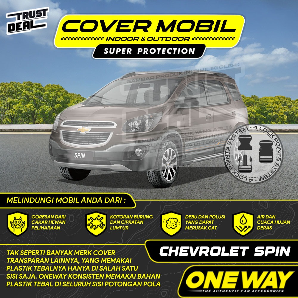 Jual Sarung Cover Mobil Plastik CHEVROLET SPIN Waterproof Tebal ...