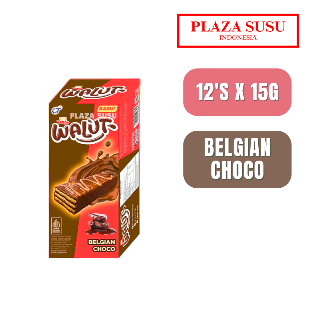Jual CAMILAN WAFER TANGO WALUT CHOCO FLAVOR ISI 12 STICKS 15G BISKUIT ...