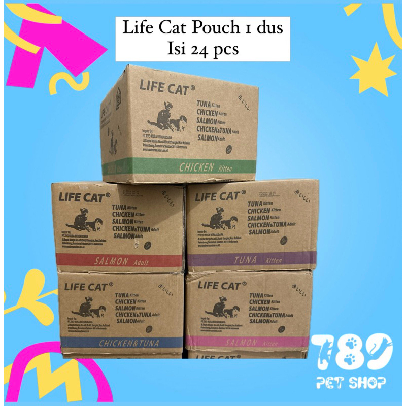 Jual LIFE CAT POUCH 1 Dus Isi 24 pcs | Shopee Indonesia