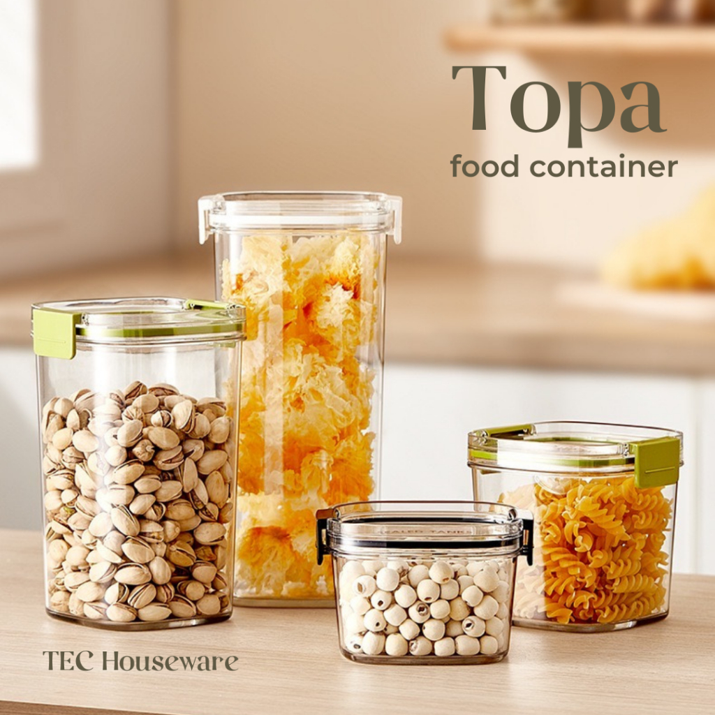Jual 【TEC】TOPA Toples Kotak Penyimpanan Makanan Toples Susu Kedap Udara ...