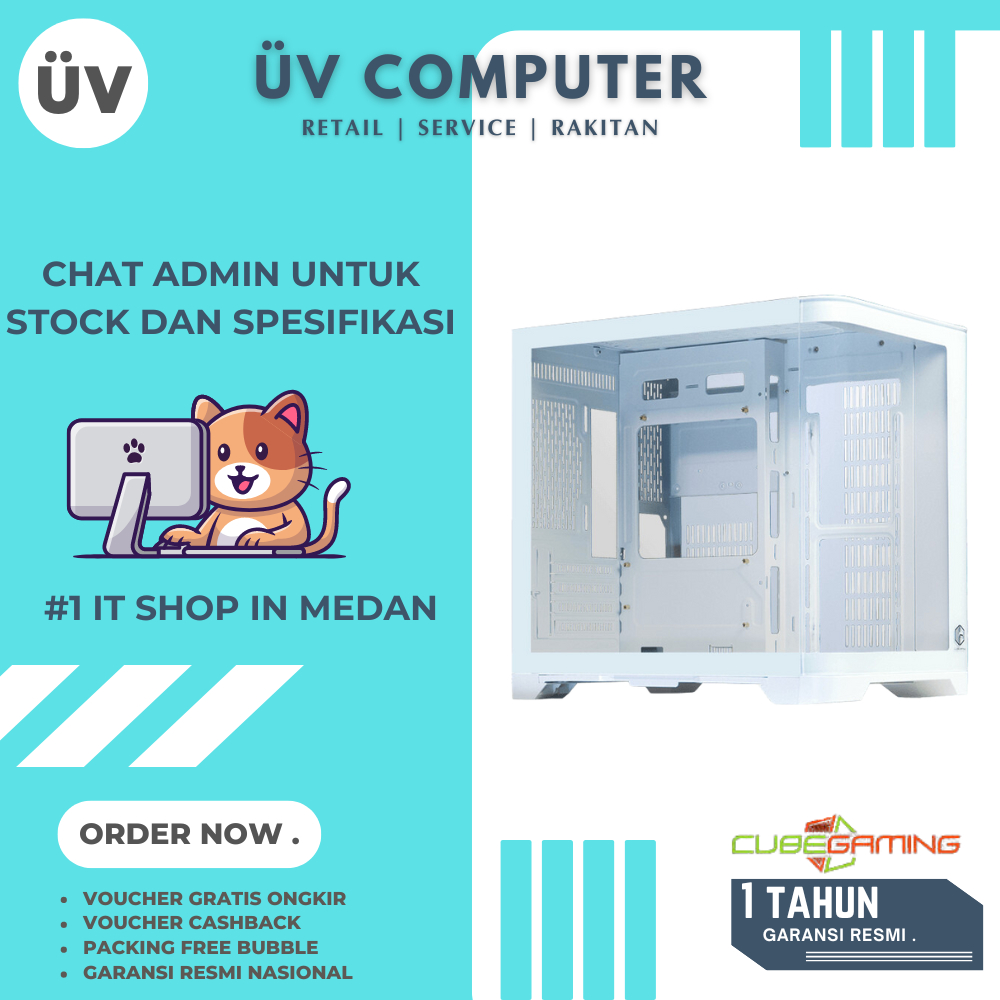 Jual Casing PC Komputer CubeGaming Cube Gaming Curvar | Mid Tower ...