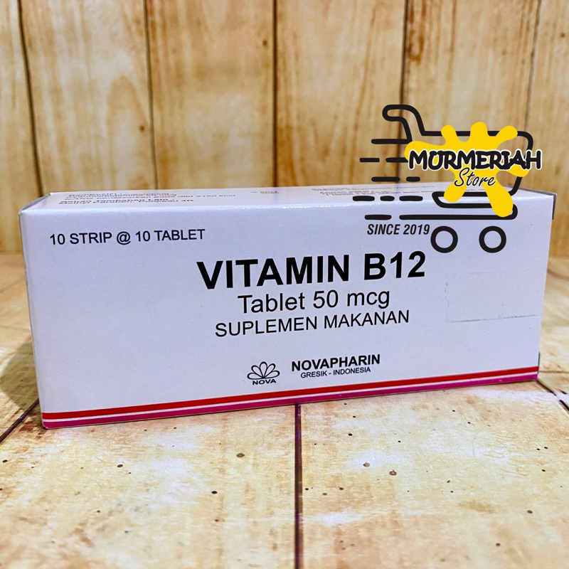 Jual VITAMIN B12 Nova 50 mcg Box 100 tablet - Vit B 12 Novapharin ...