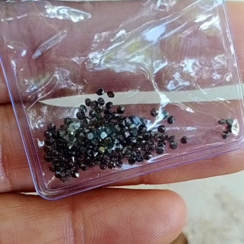 Jual natural black diamond - berlian hitam tabur asli Eropa ukuran ...
