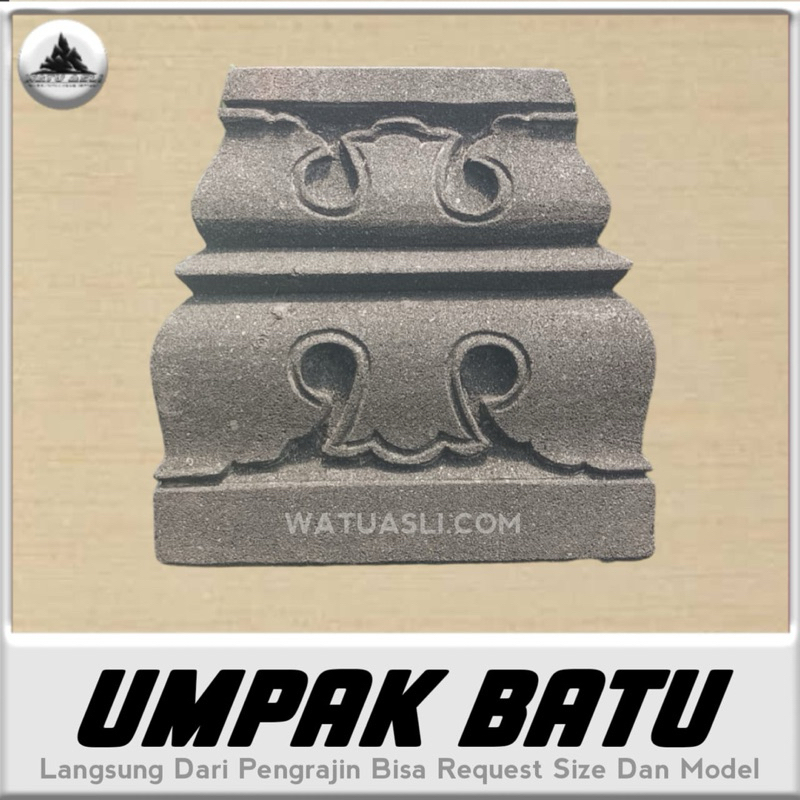 Jual Umpak batu asli cocok buat soko 25-30 Bawah 40cm Tinggi 40cm ...