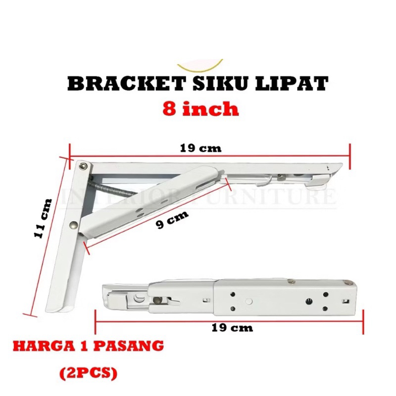 Jual Engsel Lipat Bracket Besi Untuk Meja Lipat Dinding | Shopee Indonesia