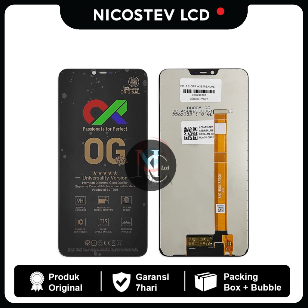 Jual NICOSTEVLCD / OG LCD OPPO A3S / A5 ORI OG SUPER FULLSET TOUCHSCREEN | Shopee Indonesia