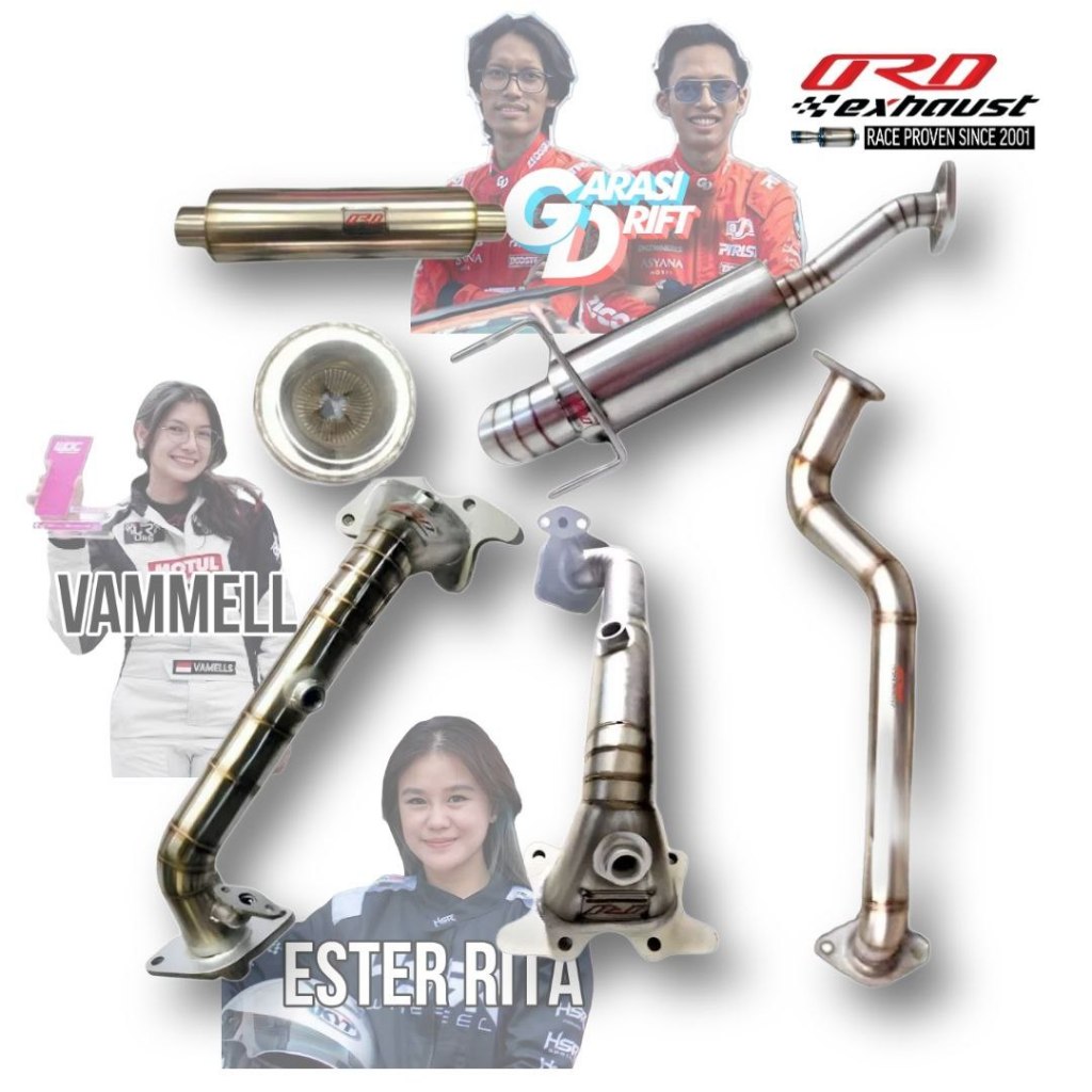Jual ORD Exhaust Knalpot Racing Civic FD1 Fullset Downpipe Frontpipe ...