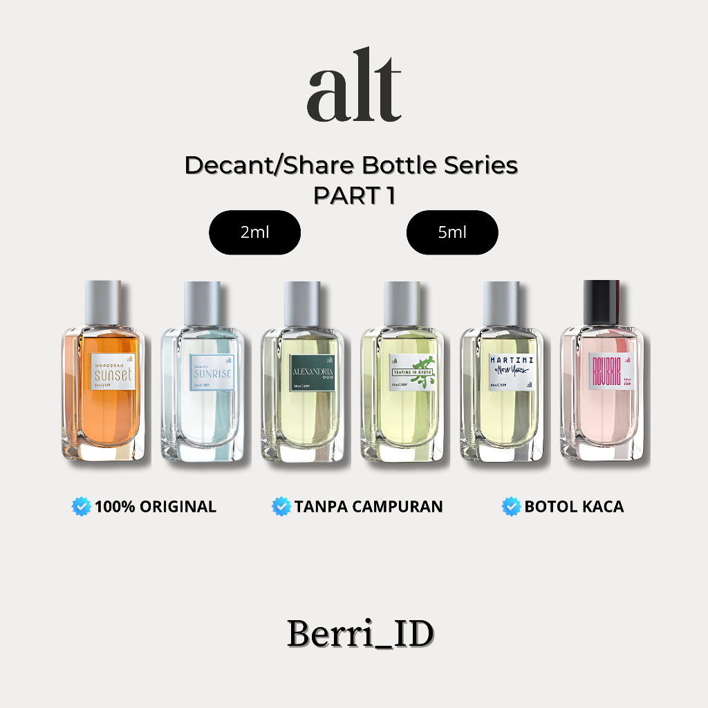 Jual ALT DECANT/SHARE BOTTLE 2 & 5 ML | MOROCCAN SUNSET, TAHITI SUNRISE ...
