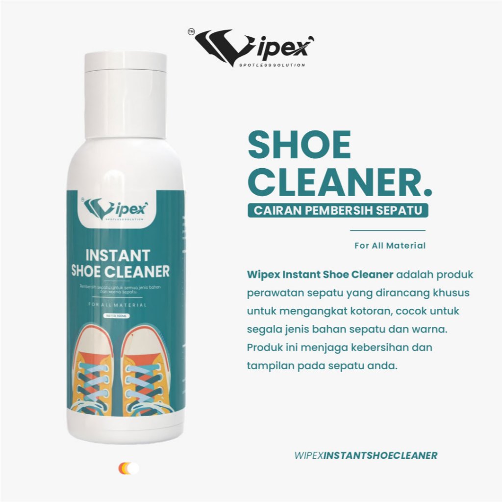 Jual WIPEX SHOES CLEANER PEMBERSIH SEPATU PUTIH KOTOR KUSAM / SABUN ...