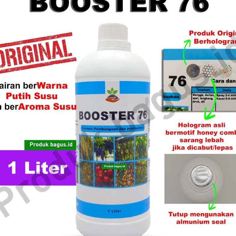 Jual Cepat BOOSTER 76 kemasan 1 Liter pupuk organik pelebat penyubur ...