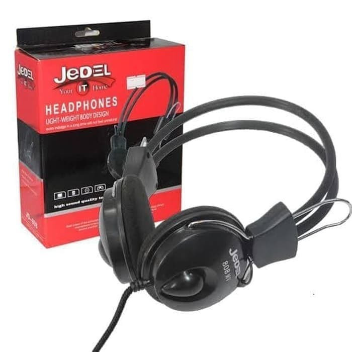 Jual HEADPHONE GAMING UNTUK PC. LAPTOP Wired Headset Jedel JD-808 ...