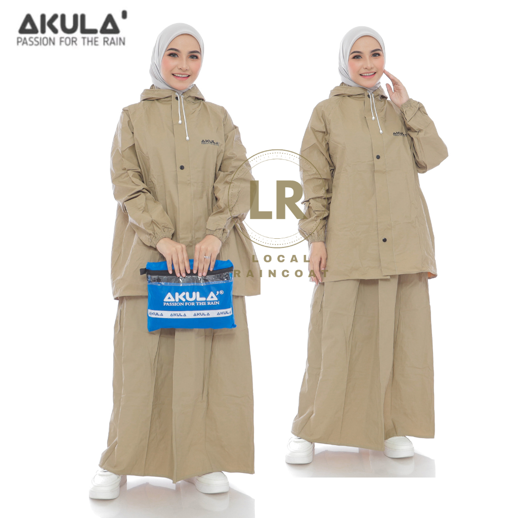 Jual AKULA Jas Hujan Rok Terbaik Bahan PVC 0,25 Anti Rembes | Shopee ...