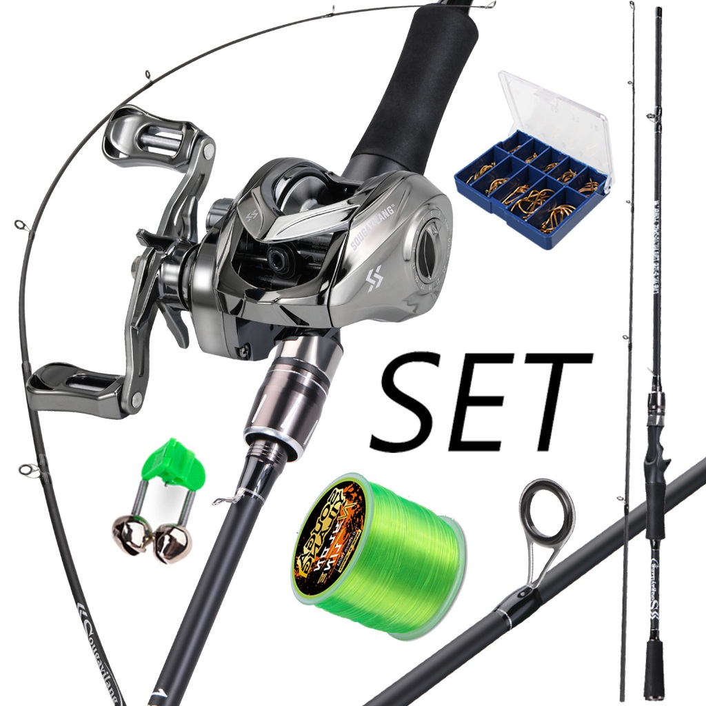 Jual Joran Pancing Set Sougayilang 1.8m 2.1m Carbon Fiber with Logam Reel Pancing EVA Handle Max ...
