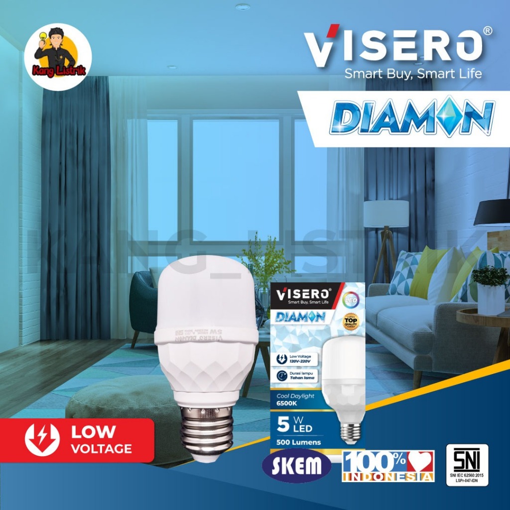 Jual BOHLAM LAMPU KAPSUL LED VISERO DIAMON 5W / LED CAPSULE VISERO DIAMON 5W | Shopee Indonesia