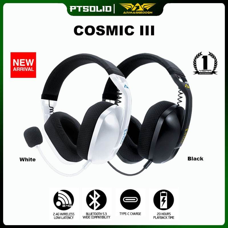 Jual Headphone Gaming Armaggeddon Cosmic III Lite Bluetooth Wireless 2 ...