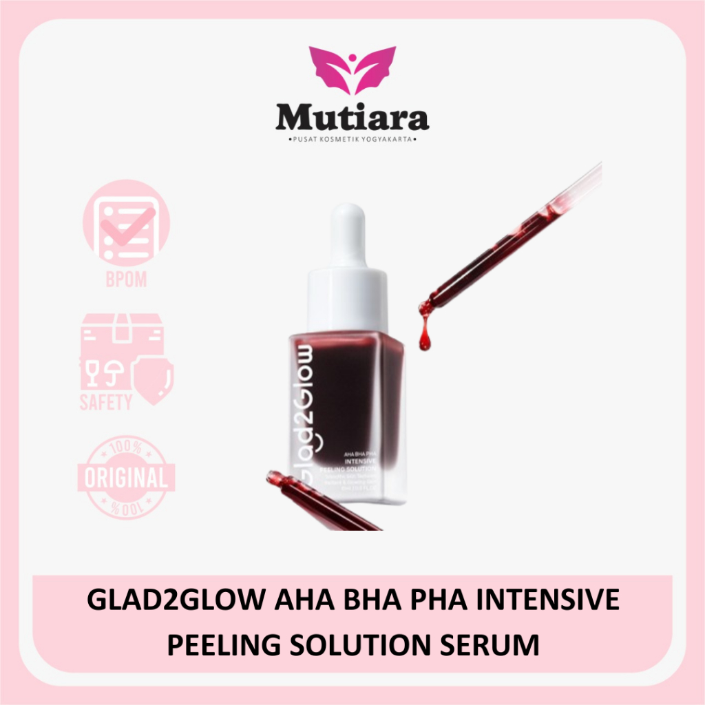 Jual GLAD2GLOW AHA BHA PHA INTENSIVE PEELING SOLUTION SERUM 15ML | Shopee Indonesia