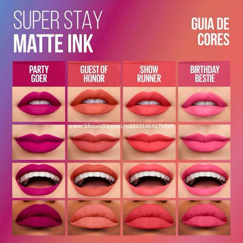 Jual Maybelline Superstay Matte Ink 15 25 60 65 70 75 80 117 120 125 ...