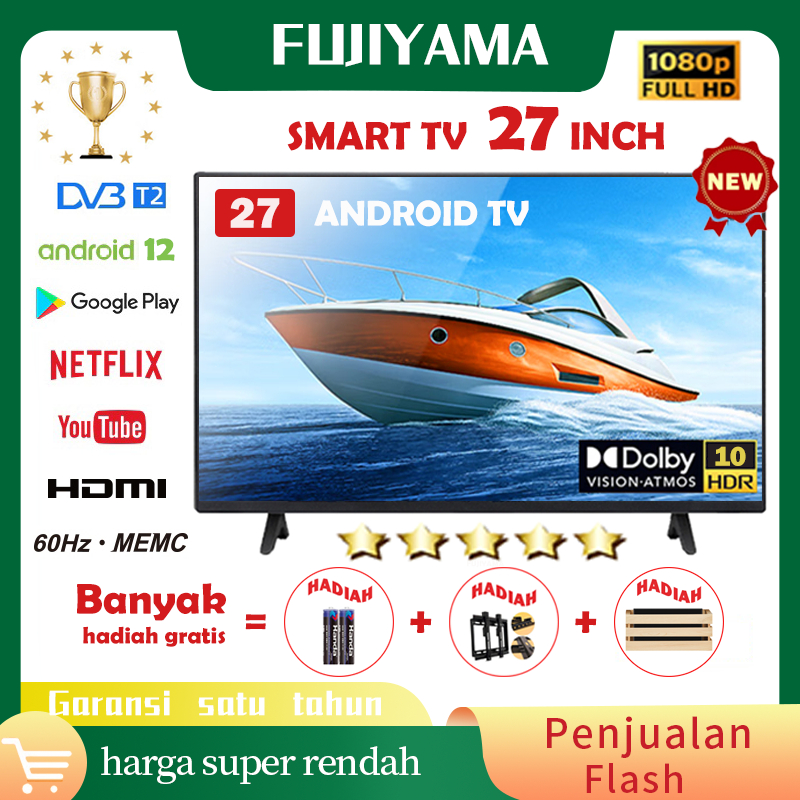 Jual Terkini TV LED Smart TV 27 Inch TV Android 11.0 - FHD 1080P ...