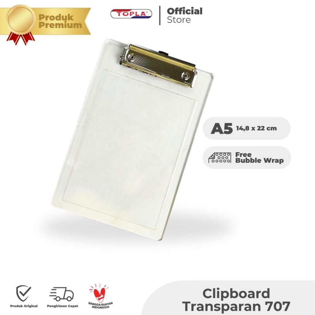 Jual Clipboard 707 A5 papan klip papan jalan kafe papan dokumen ukuran ...