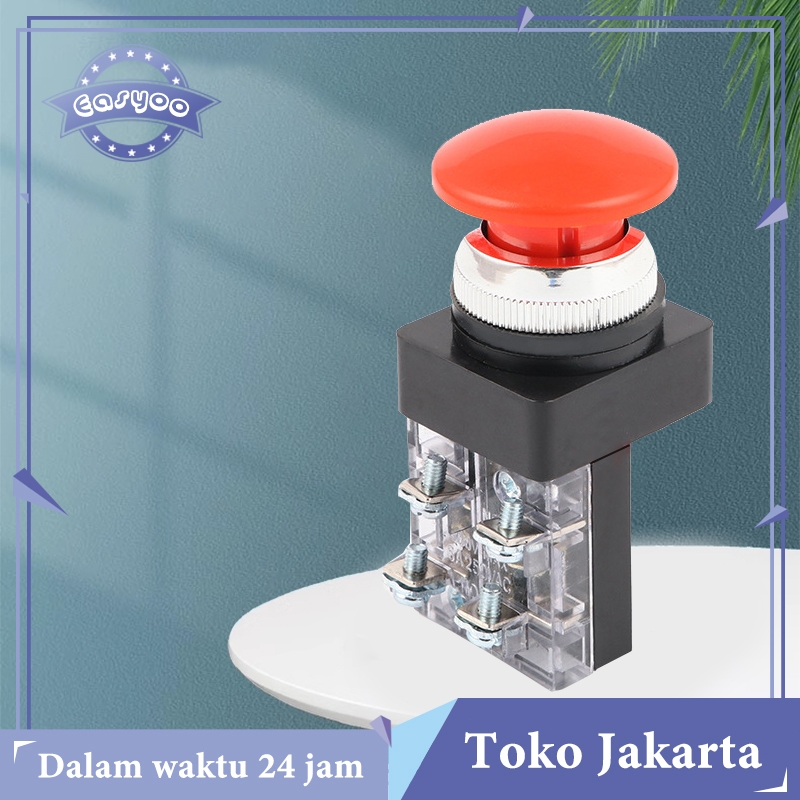 Jual Push Button Emergency 25mm Bowl Cut Switch Knob | Shopee Indonesia