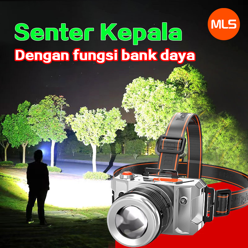 Jual Senter Lampu Kepala Super Terang Headlamp Led Rechargeable Zoom/ LED senter super terang ...