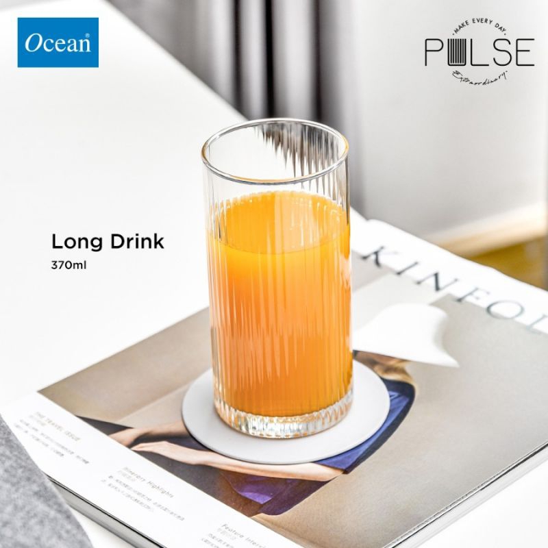 Jual [HARGA SATUAN] OCEAN Pulse Long Drink 370 ml Gelas Cafe Aesthetic ...