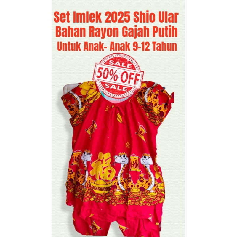 Jual Set Imlek 2025 / Anak 8-16 Tahun / Model Yukensi - Tali Tiga ...