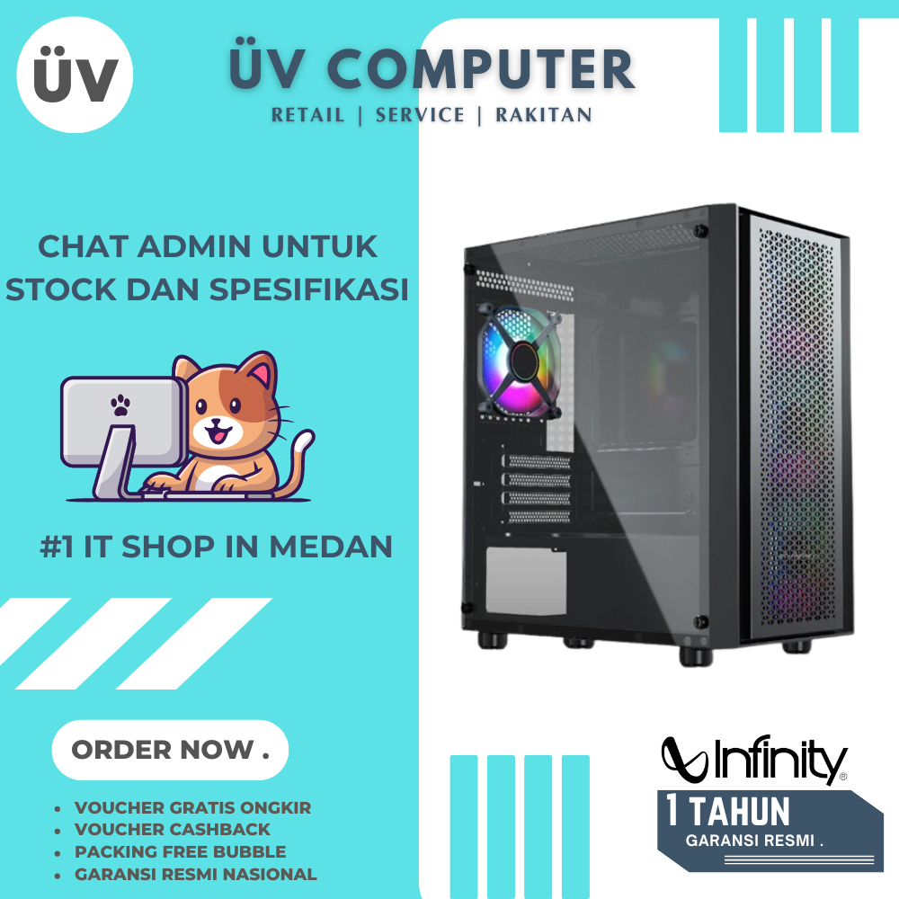 Jual Casing PC Komputer Infinity Enlight HORUS V2 | Mid Tower | Micro M ...